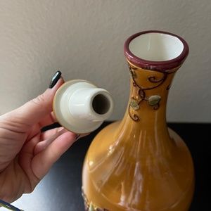 Amscan | Dining | Vintage Ceramic Pitcher Jug With Lid Grape Pattern ...